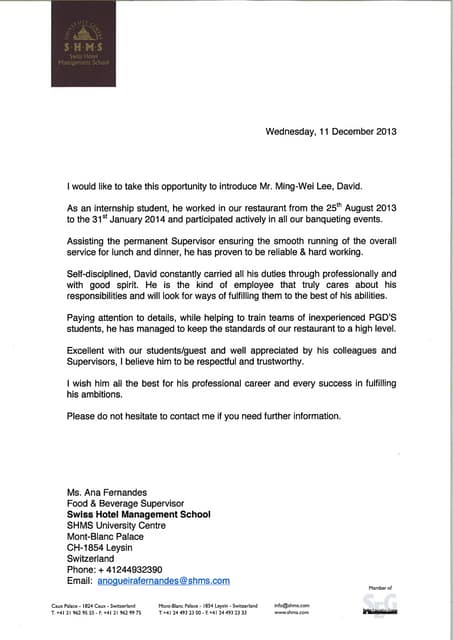 Ming-Wei Lee Recommendation Letter 1 | PDF
