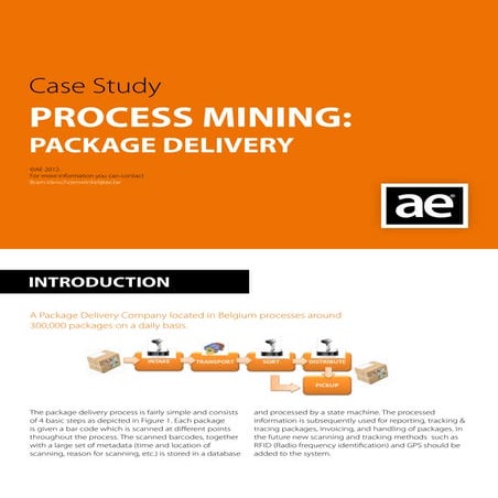 Process Mining in Package Delivery (Logistics) - AE nv | PDF | Computer ...