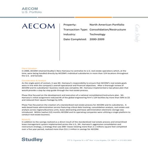 Aecom Case Study | PDF