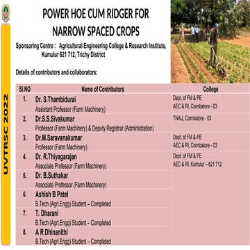 AEC & RI - Kumulur - Power Hoe Cum Ridger - Release 2023.ppt