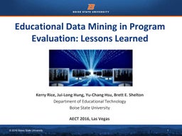 Educational Data Mining/Learning Analytics issue brief overview | PPT