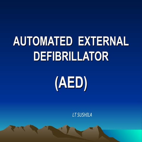 Artificial automated defibrillator powerpoint presentation | PPT | Free ...