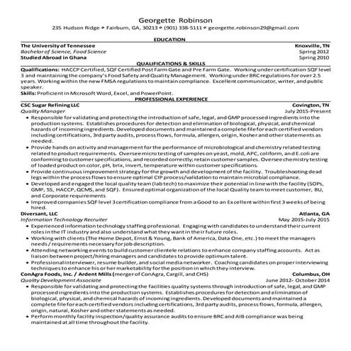 Georgette Resume | DOCX