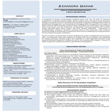 resume_CHANDRA SEKHAR_ VISUAL RESUME | DOC