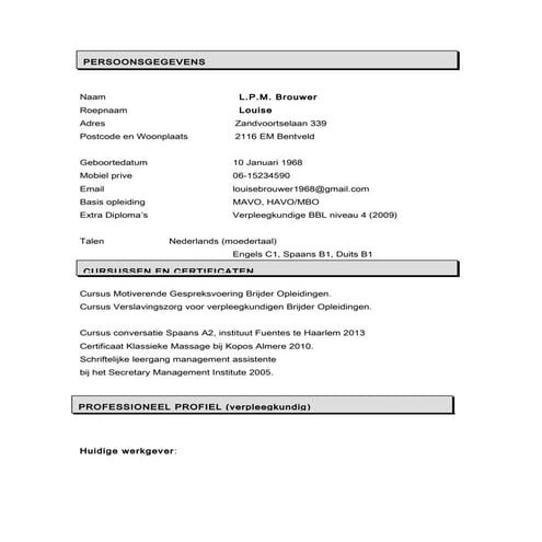 Curriculum Vitae 2015 | DOC