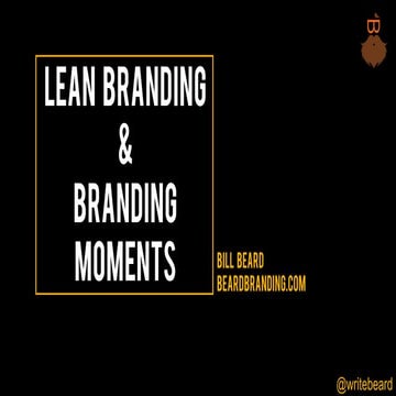 Lean Branding & Branding Moments | PDF