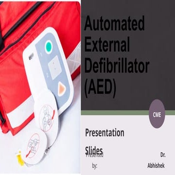 AUTOMATED EXTERNAL DEFIBRILLATOR | PPTX