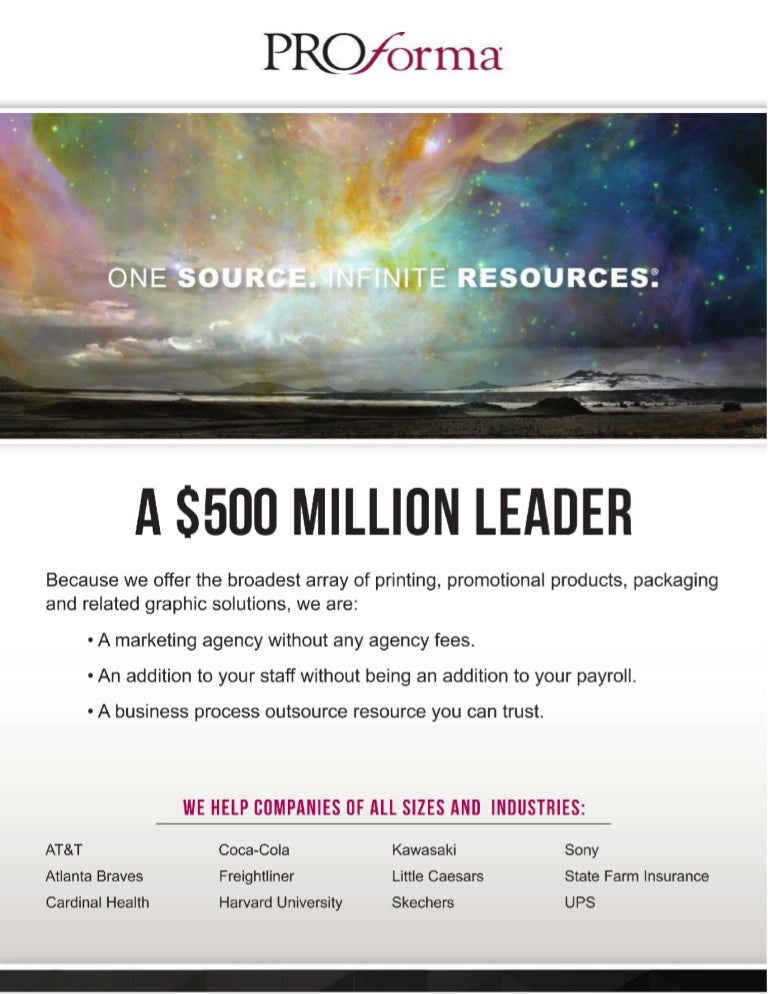 Proforma - Main Directory of Products and Services