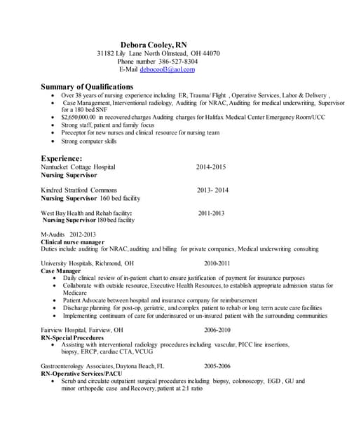 Cary Watsabaugh's Resume_Christen (1) | DOCX | Healthcare Industry ...
