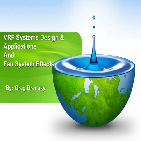 VARIABLE REFRIGERANT FLOW(VRF) ppt | PPTX