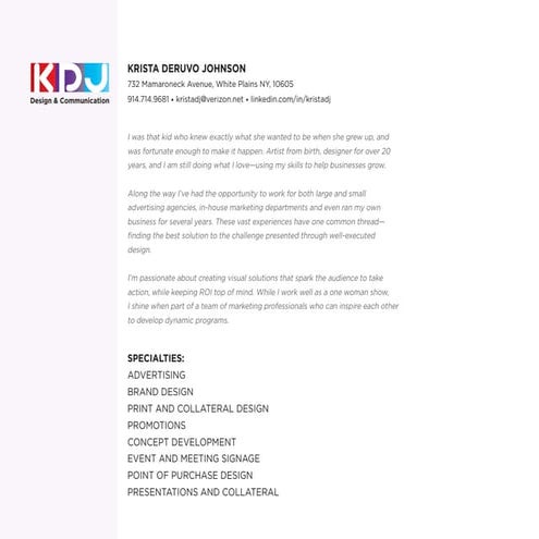 Krista Johnson Portfolio | PDF