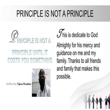 PRINCILE IS NOT A PRINCIPLE | PPT | Free Download