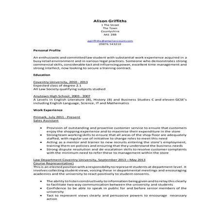 Law CV | DOCX