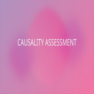 Adverse events following immunization WHO CAUSALITY.pptx