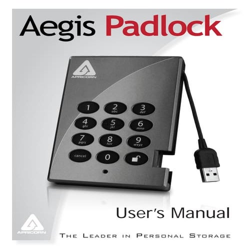 Aegis padlock manual | PDF | Operating Systems | Computer Software and Applications
