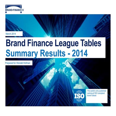 Aegon 2014 Dutch brand value ranking | PDF | Business Accounting ...