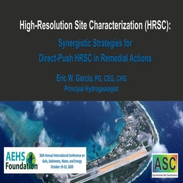 HRSC Techniques: High-Resolution Hydrogeologic Characterization | PPTX