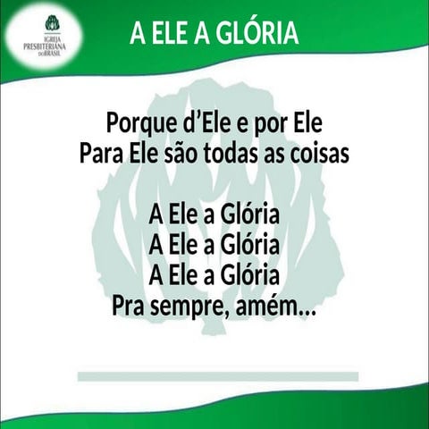 cantico louvor musica A BENÇÃO CHEGOU.ppt