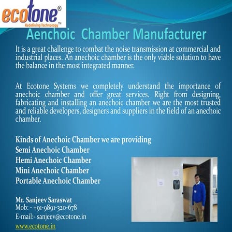 Aenchoic chamber manufacturer ppt | PPTX