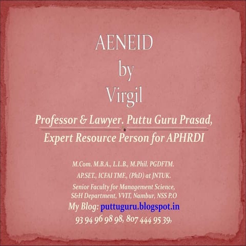 Aeneid virgil | PPT