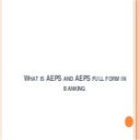 What is AEPS and AEPS full form in banking