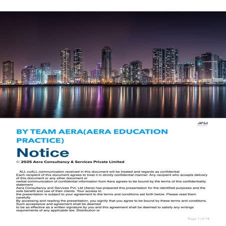 aera note_ Private Equity in Indian SchoolsDrivers, Challenges, and ...