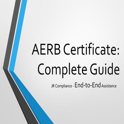 AERB Certificate – Essential License for X-Ray Facilities in India | PDF