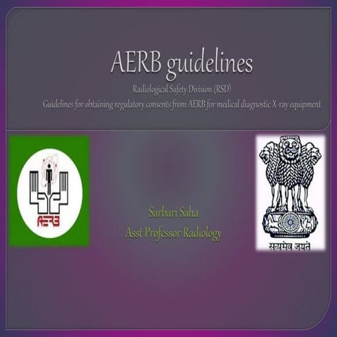 Atomic energy regulatory board (aerb) | PPTX