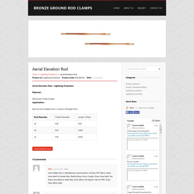 Aerial elevation rod lightning protection | PDF