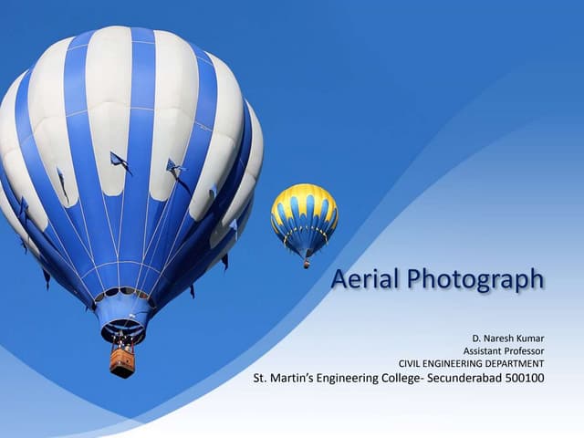 Types of aerial photographs | PPTX