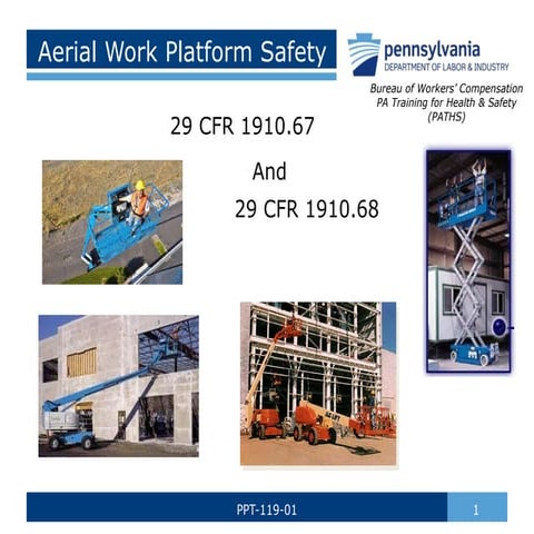Aerial work platform safety | PPTX