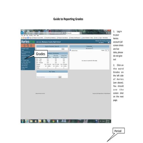 Uploading Grades to Aeries.net (not SBG) | PDF