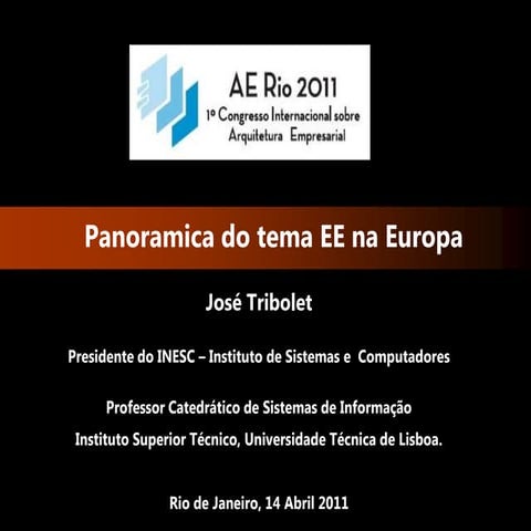 AE Rio 2011 - Escolas Europeias Jose Tribolet | PPTX | Computer ...