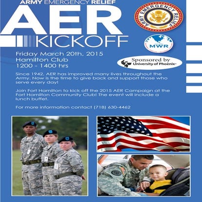 Army Emergency Relief Kick Off Ceremony | PDF