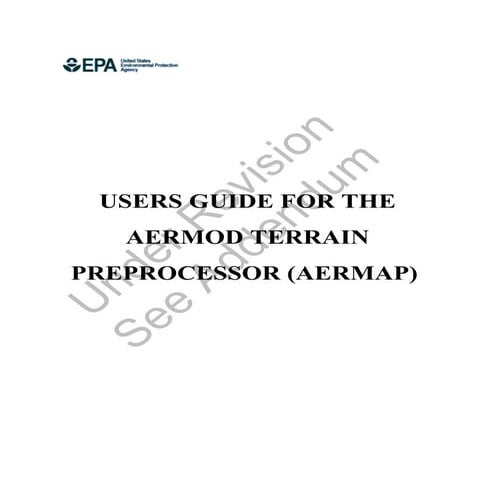 Aermap userguide under-revision | PDF