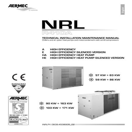 Aermec nrl a_e_ha_he_57-163_installation_manual_eng | PDF