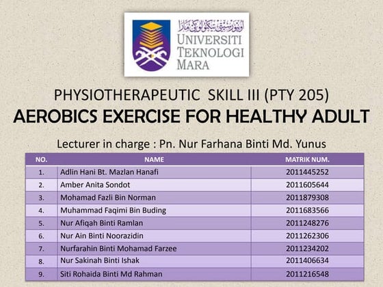 Aerobic exercise and Anaerobic exercise | PPT