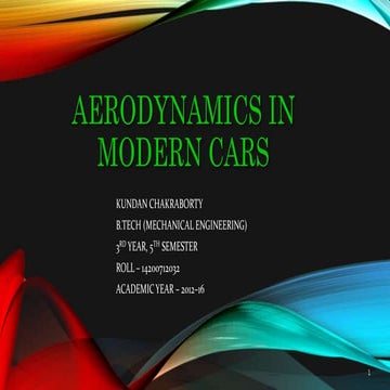 Modification of airflow around a FSAE Race car using sidepods to ...