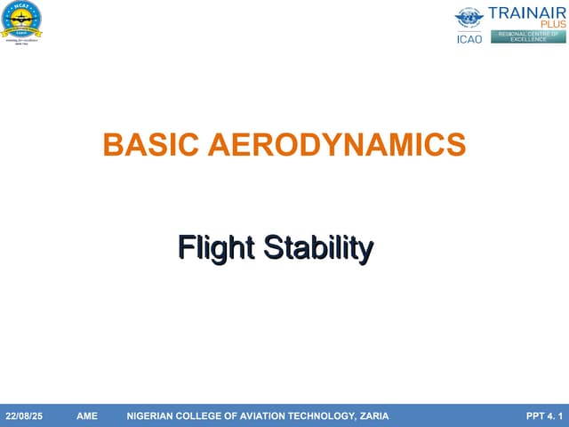 aircraft static and dynamic stability,longitudinal and lateral | PPT