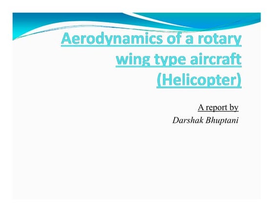 Aerodynamics / Aircraft Aerodynamics PPT | PPT