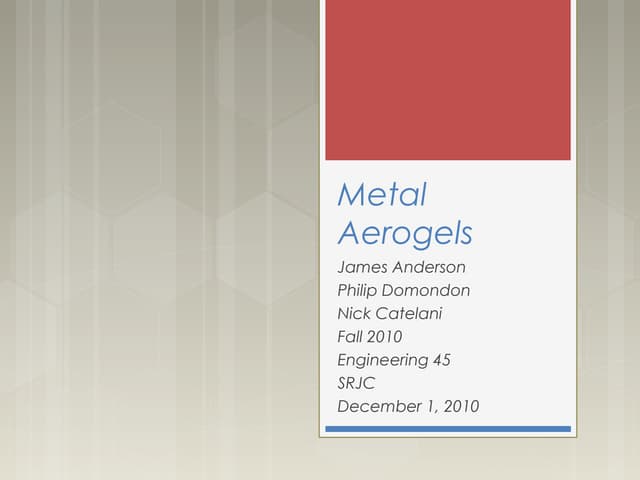 Aerogel | PPTX