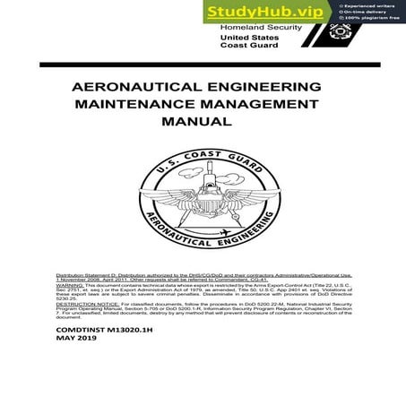 AERONAUTICAL ENGINEERING MAINTENANCE MANAGEMENT MANUAL | PDF
