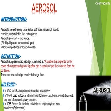 Aerosol 2.0 (1) (1).pptx | Lung and Respiratory Health | Diseases and ...