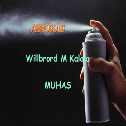 Aerosol lecture.pptx | Lung and Respiratory Health | Diseases and Conditions