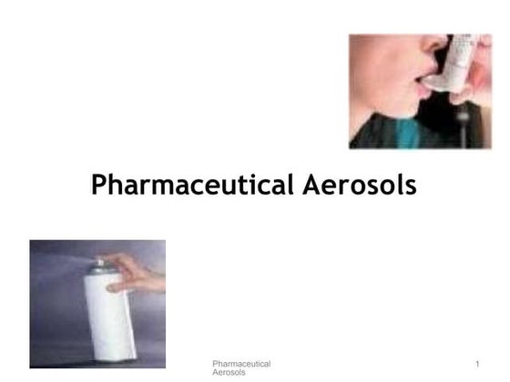 Propellants in aerosols | PPTX