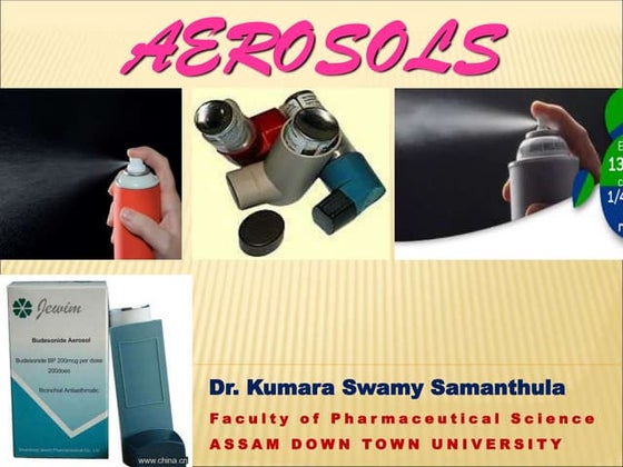 Propellants in aerosols | PPTX