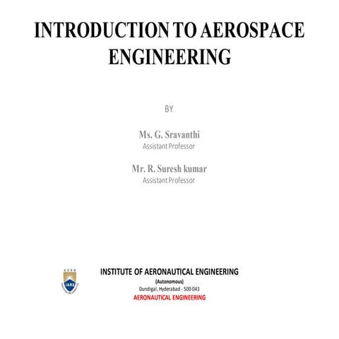Introduction to aerospace_engineering | PPT
