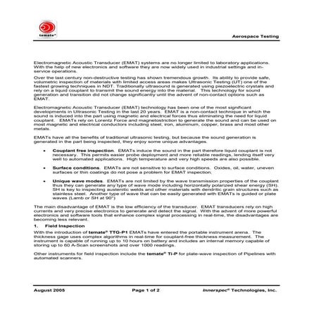 Aerospace testing | PDF