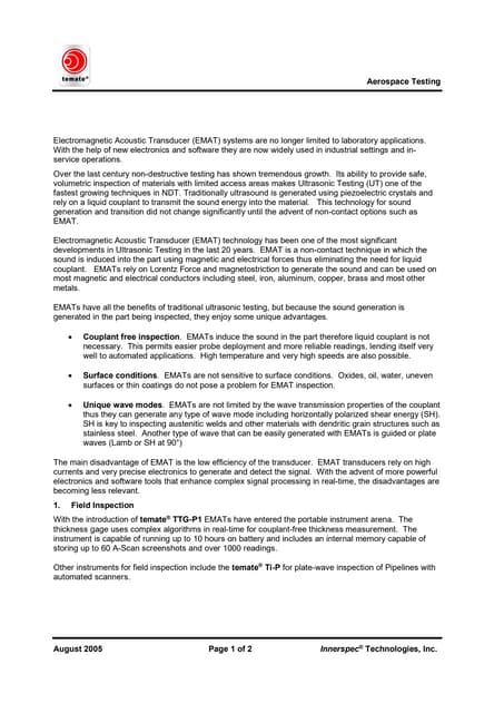 Introduction to EMAT | PDF