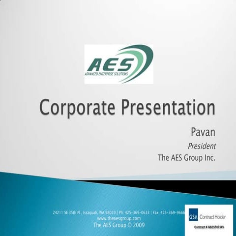 Aes Corporate Presentation | PPT